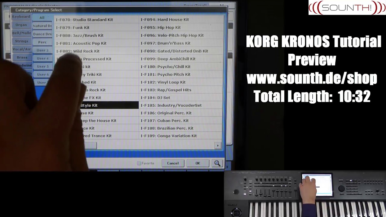 Korg Kronos - Drum Track - Tutorial Preview - YouTube