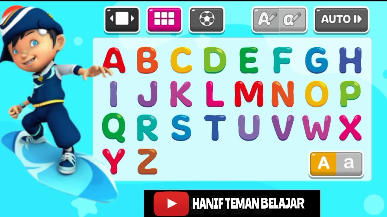 BELAJAR ABC UNTUK TK & PAUD #belajar #belajarmembaca #abc - YouTube