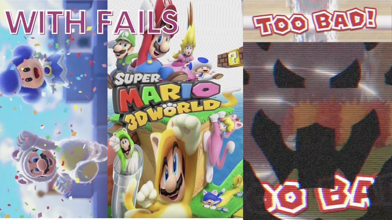 DIFFICULT Super Mario 3D World (World 3) (2021) - YouTube