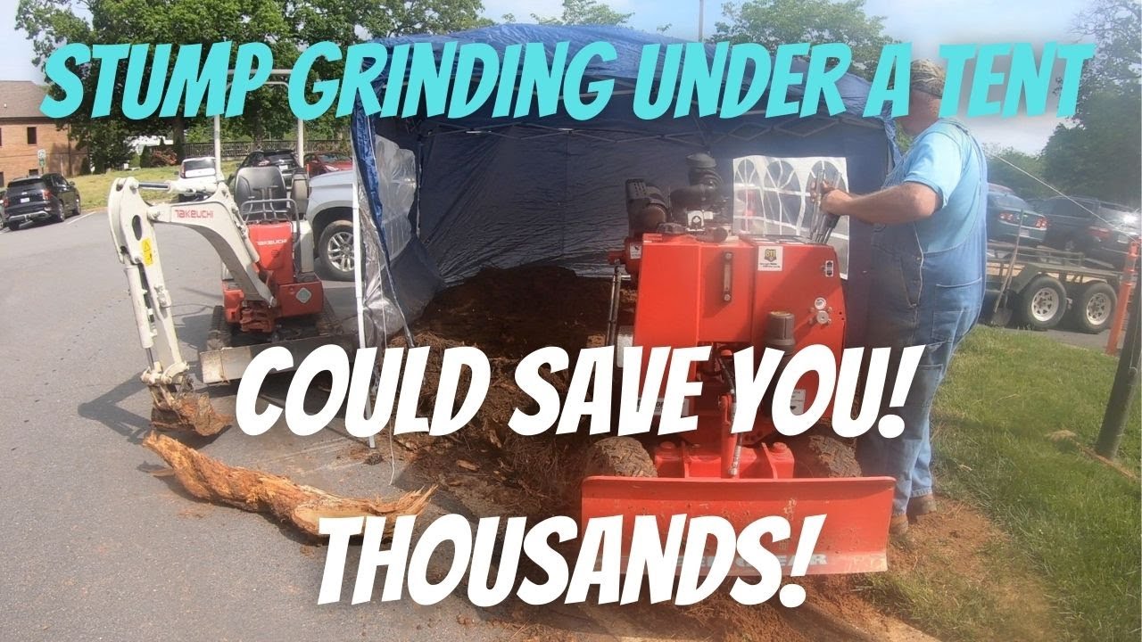 Stump Grinding - Controlling Flying Debris - YouTube
