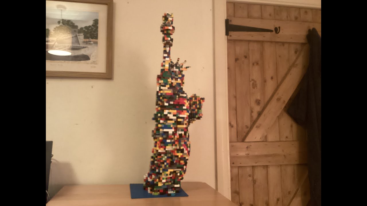 Giant Lego Statue Of Liberty Almost 1 Metre Tall! - YouTube
