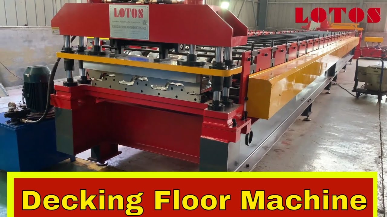 Decking floor machine | Metal deck roll forming machine - YouTube