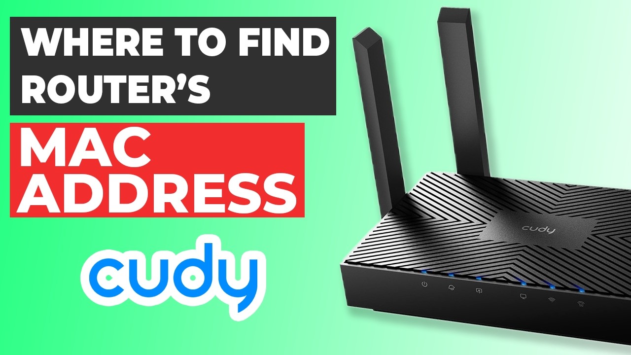How to Find the MAC Address on Your Cudy Router - YouTube