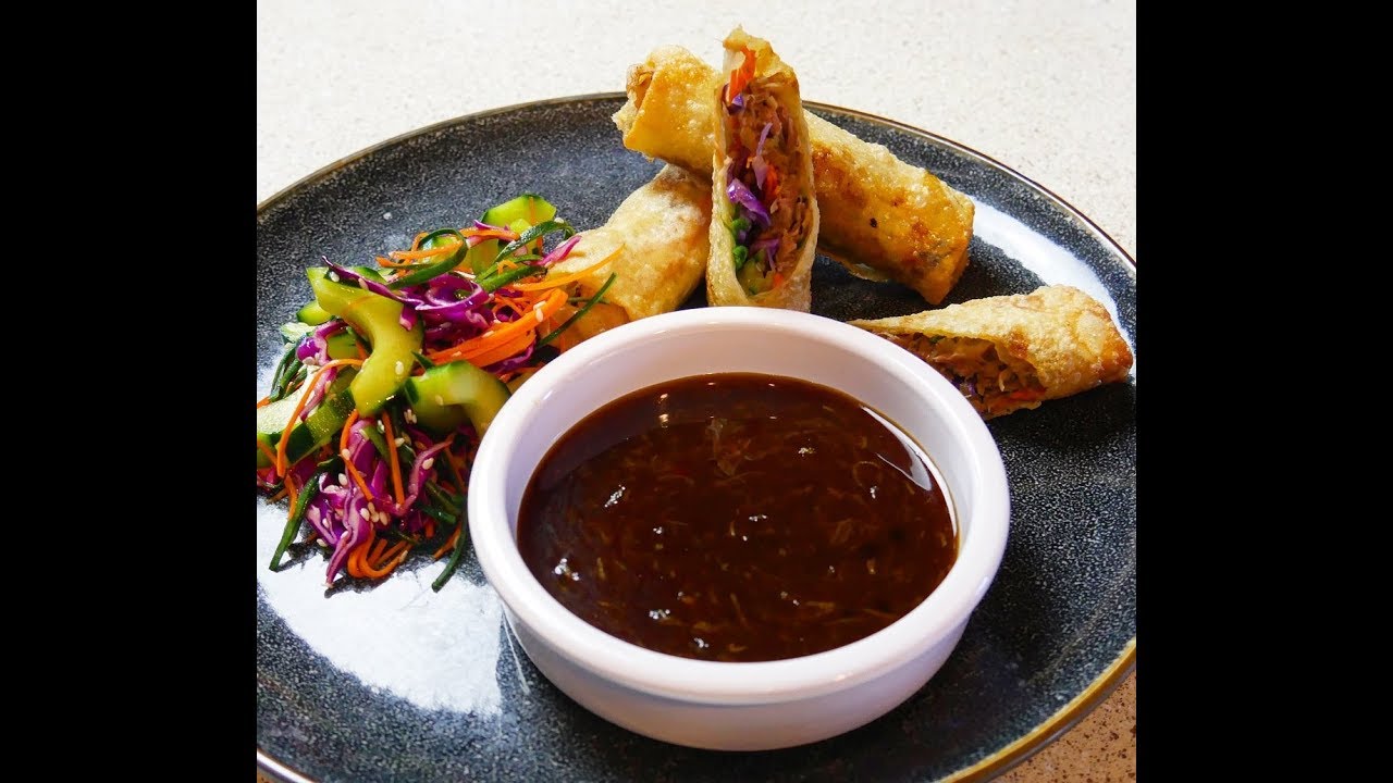 How To Make Confit Duck Spring Rolls - YouTube