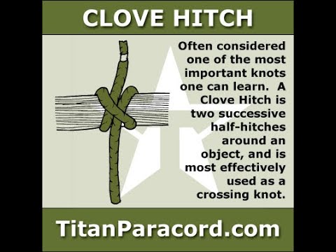 Clove Hitch ! Scouts ! SSOG ! #scout - YouTube