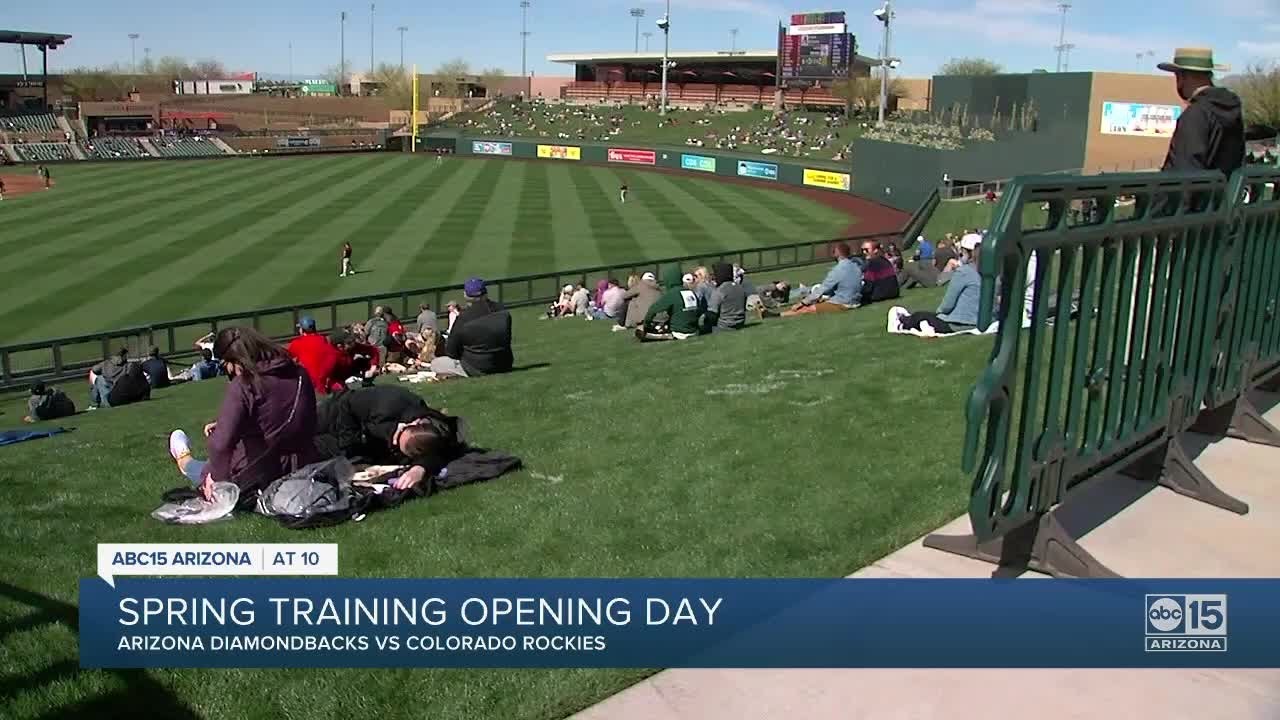 Spring Training opening day in Arizona - YouTube