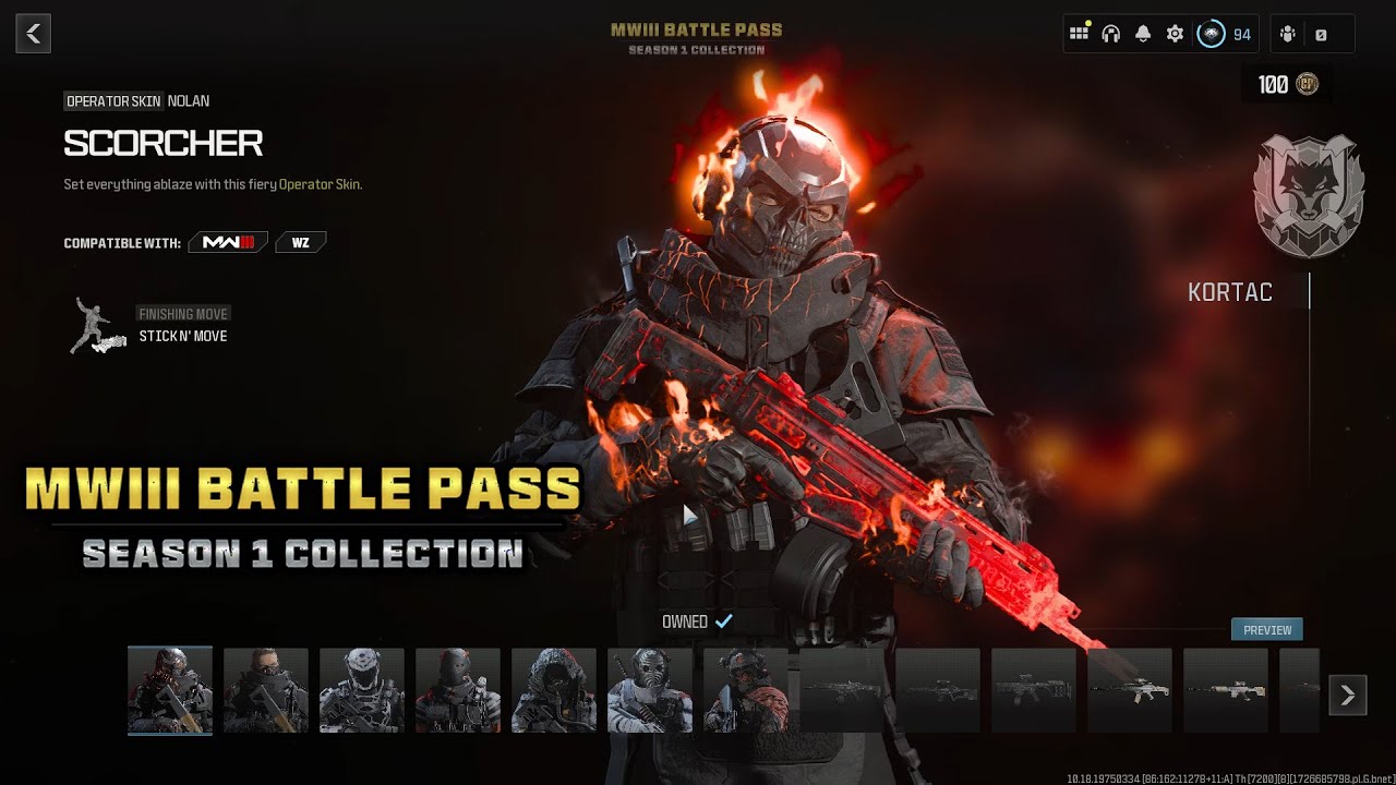 MWIII Battle Pass Season 1 Collection - Store View Showcase - YouTube