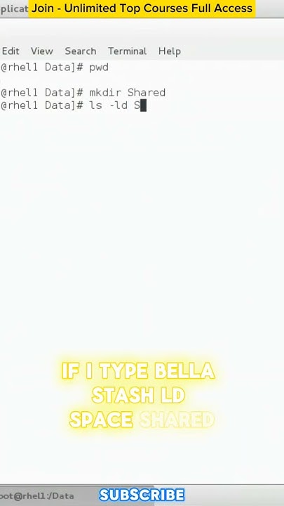 Shared Directory, mkdir, chgrp Command linux (RHCSA)#linux #android #directory #shell #cmd # ...