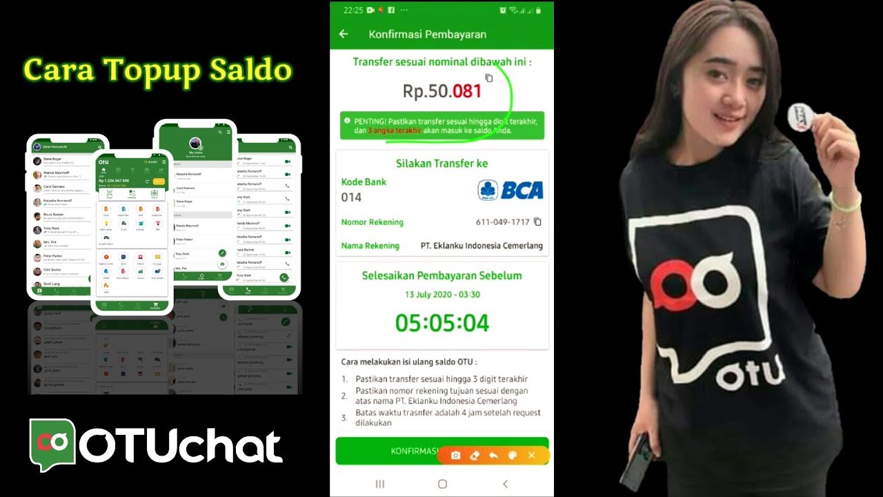 Cara TOPUP SALDO OTU CHAT | #Tutorial - YouTube