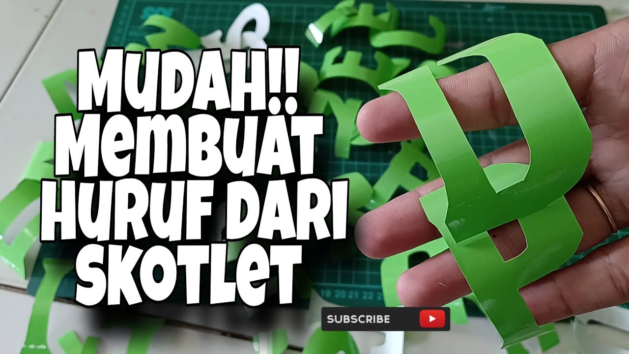 MUDAH !! Cara Membuat Huruf dari Skotlet !! DIY Craft - YouTube