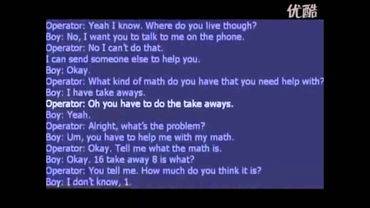 Kid calls 911 for math homework - YouTube
