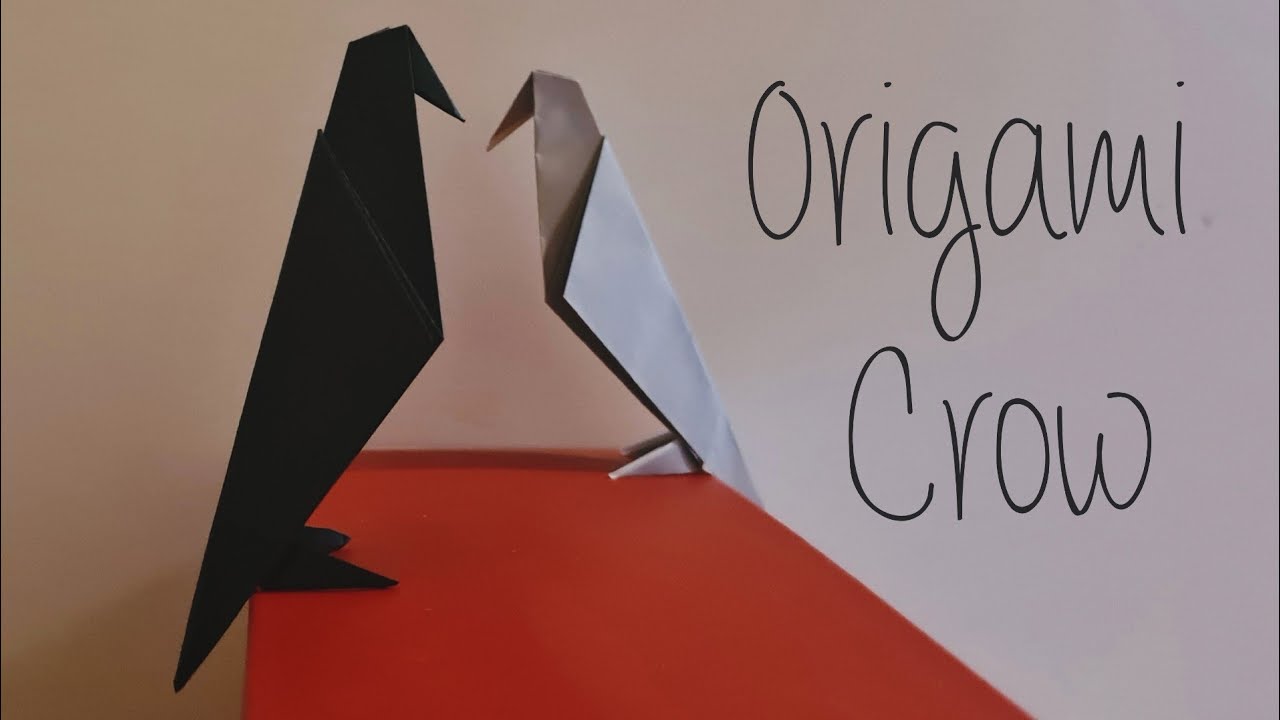 Origami Crow Tutorial: Easy Origami Crow step by step - YouTube