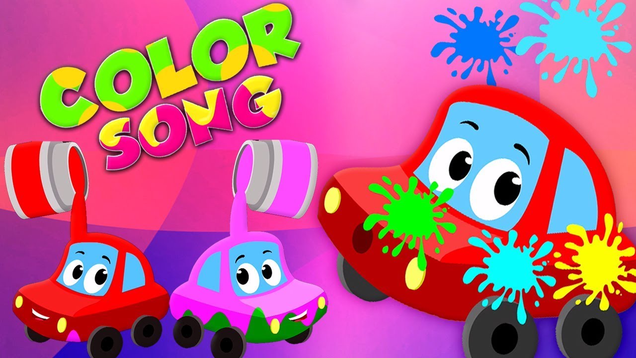 Farbenlieder | lern Farbe Namen | Bildungs Lied | verschiedene Farben ...