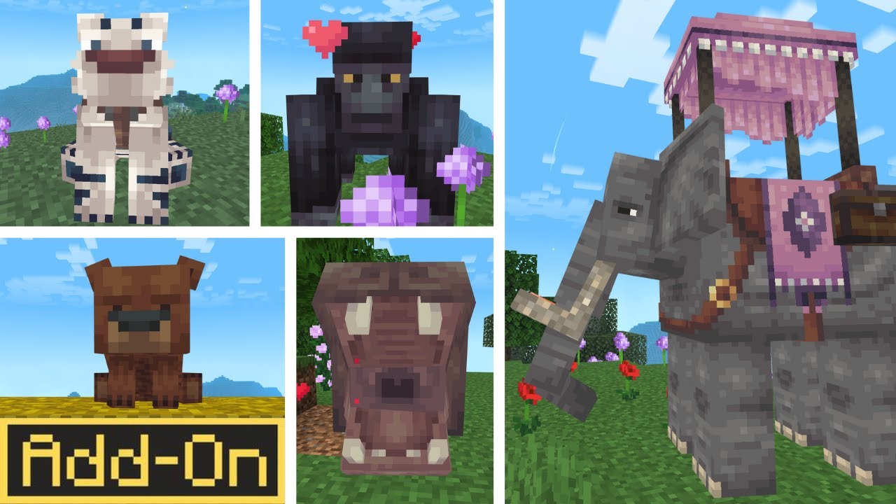 Discover the Minecraft Wildlife Add-On | Tame New Pets & Wild Animals ...