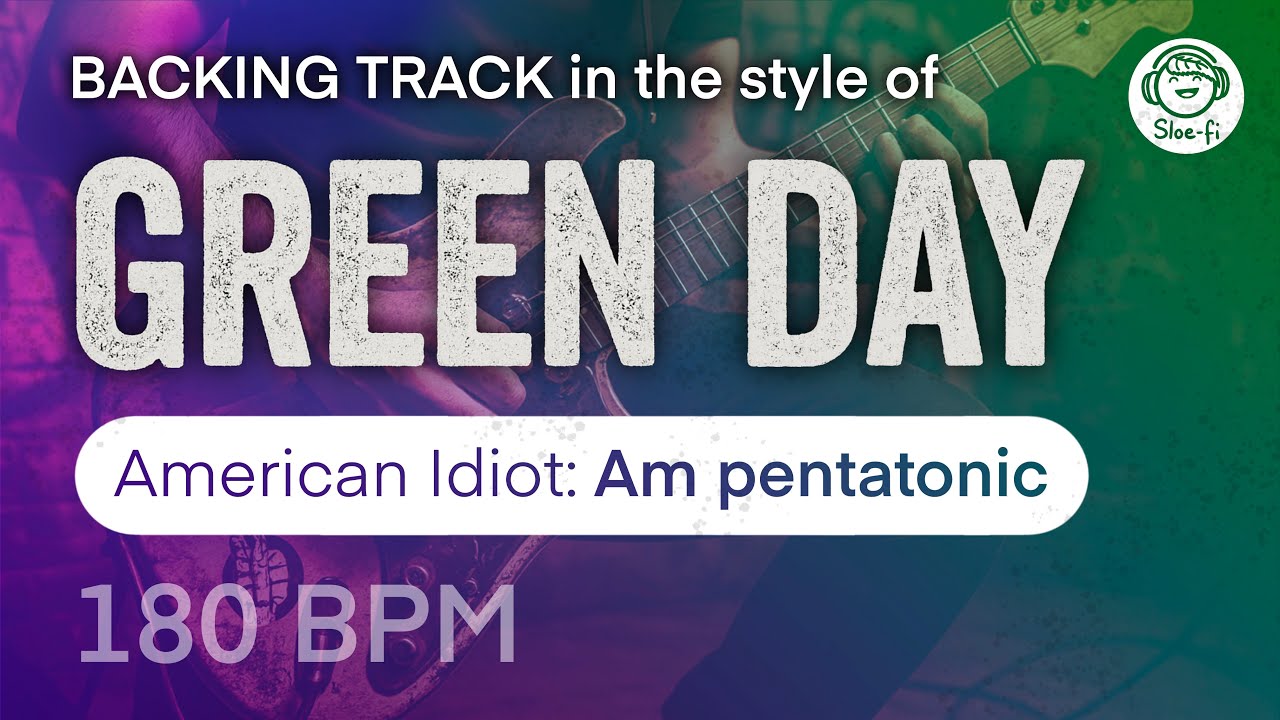 Green Day Style Backing Track A Minor Pentatonic | 180 BPM Punk Rock ...