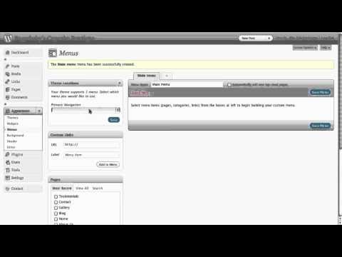 How to create a custom menu in WordPress - YouTube