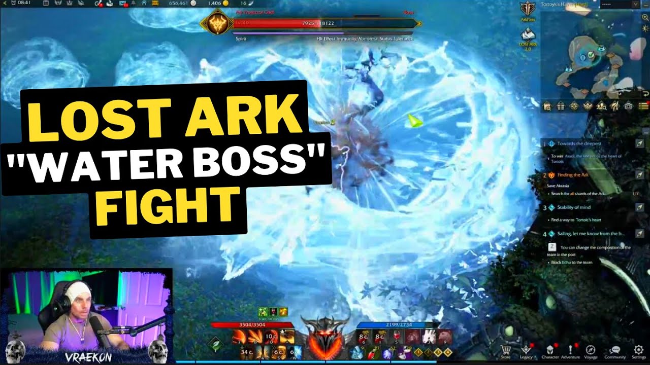 LOST ARK Dungeon ~ "Water Boss" fight on Beserker - YouTube