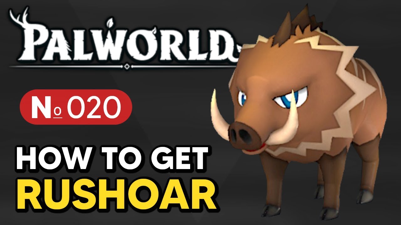 Palworld - How to Get RUSHOAR (Paldeck 020) - YouTube