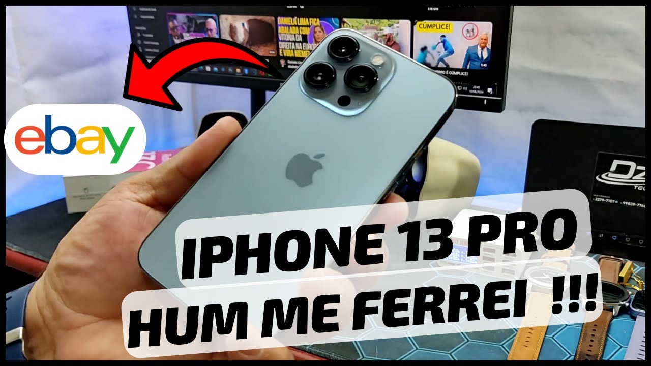 IPHONE 13 PRO, COMPRADO NO LEILÃO EBAY HUM ME FERREI 🤦‍♂️😢. - YouTube