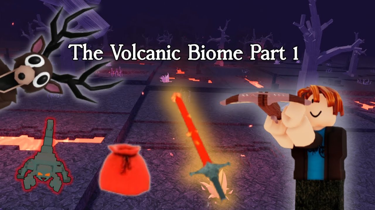 Exploring the NEW Volcanic Biome !! NEW WEAPON ! NEW ENTITIES ! Part1 ...