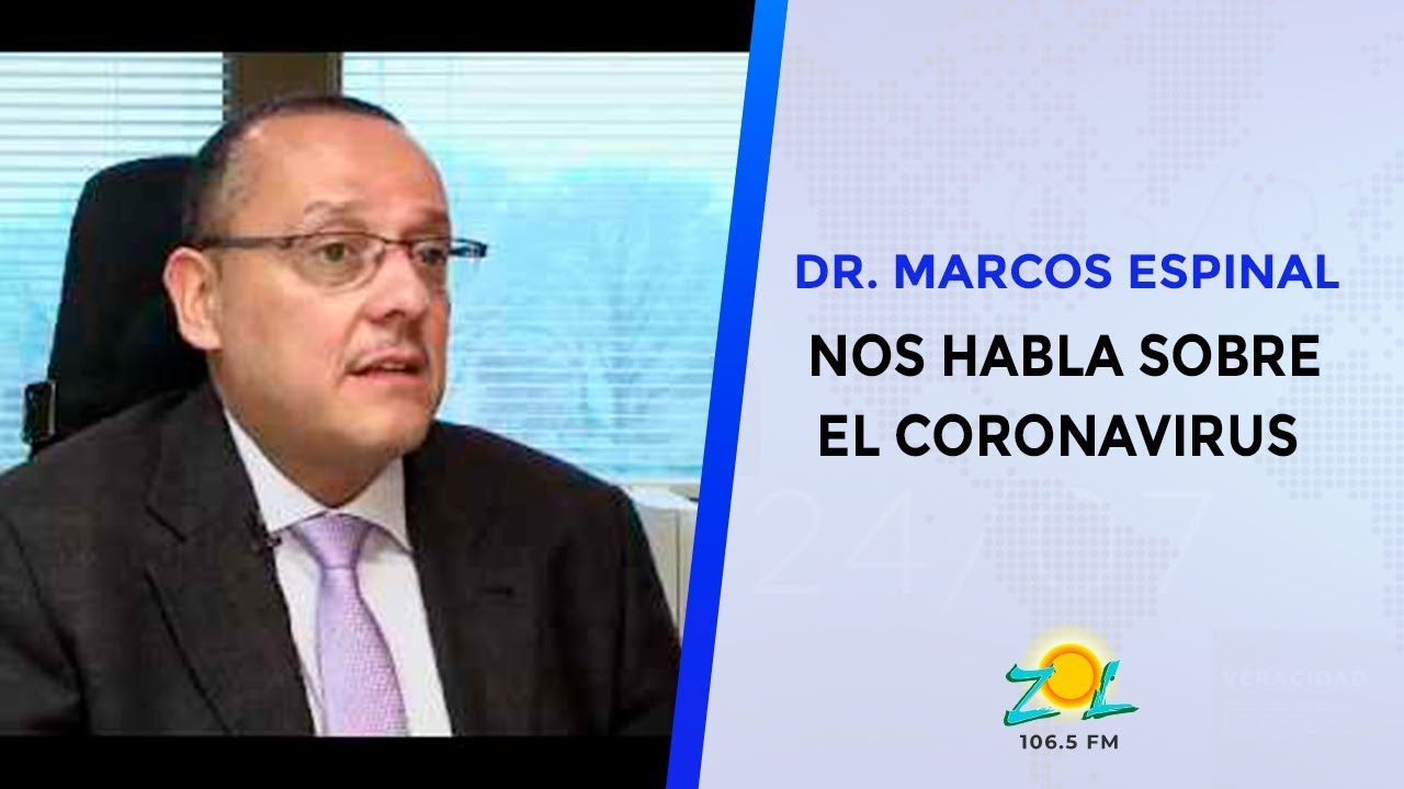 Dr. Marcos Espinal Dir. Depto. enfermedades transmisibles de la OPS nos ...