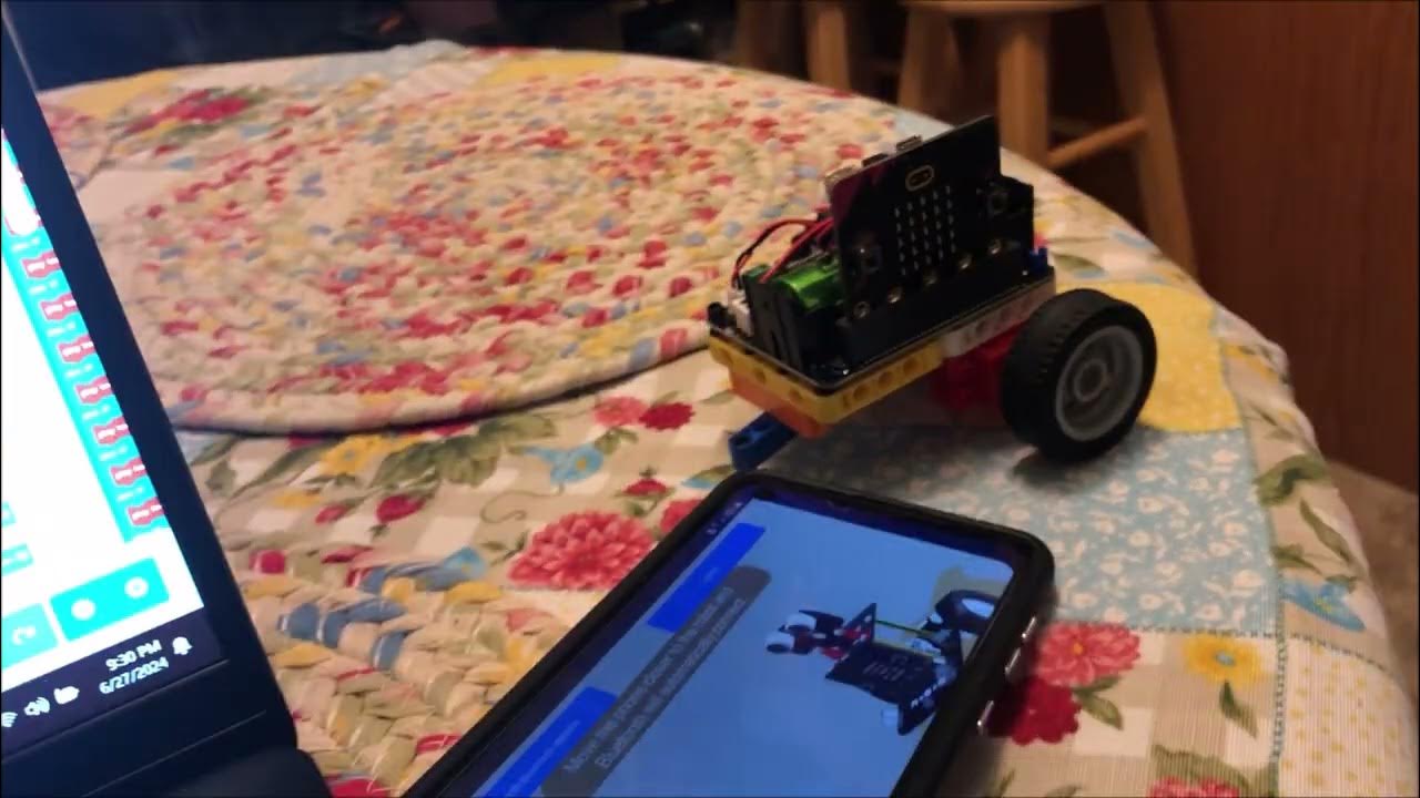 Kittenbot Robotbit EDU 2 Wheel Bot Car With Bluetooth Control - YouTube