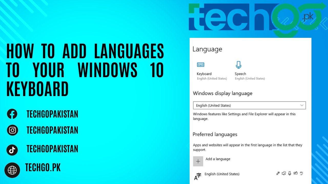 How to Easily Add a New Language in Windows 10,11 - YouTube