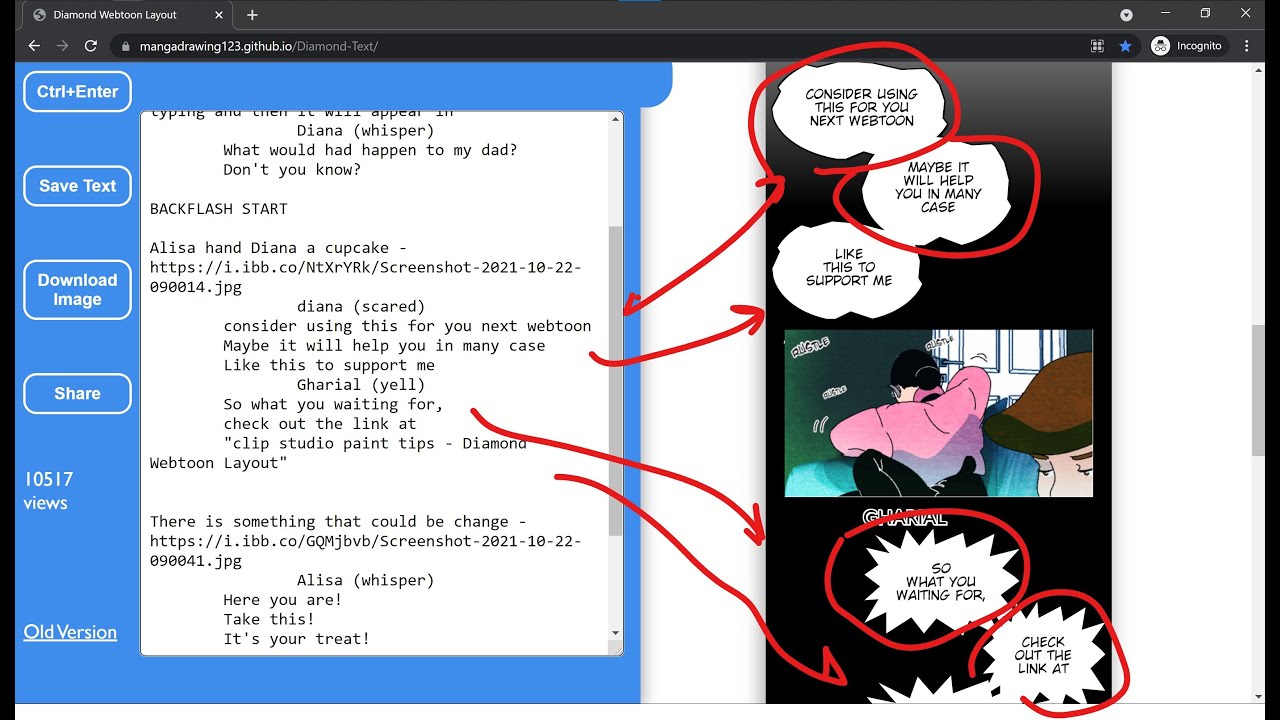 Diamond Webtoon Layout - add image - YouTube