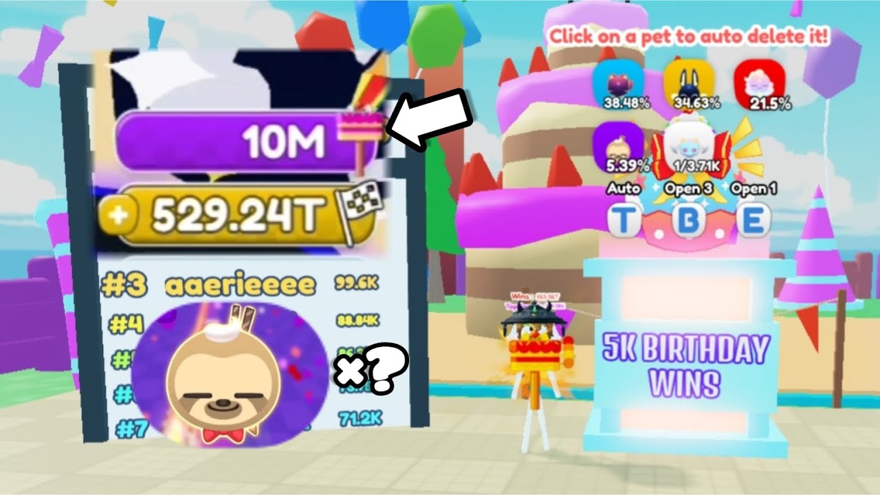 GRINDING AND SPENDING 10M BIRTHDAY WINS ON BIRTHDAY EGG🥚 (RACE CLICKER ...