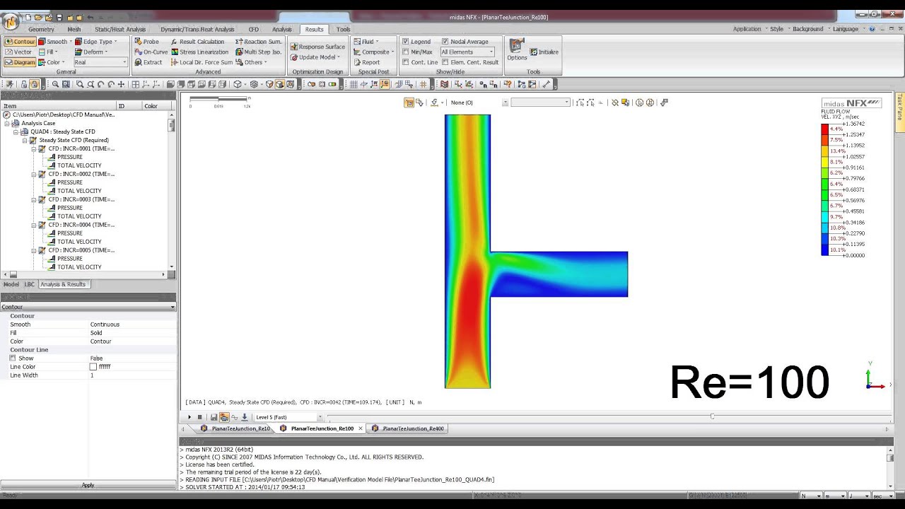 midas NFX - CFD: PlanarTrijunction - YouTube