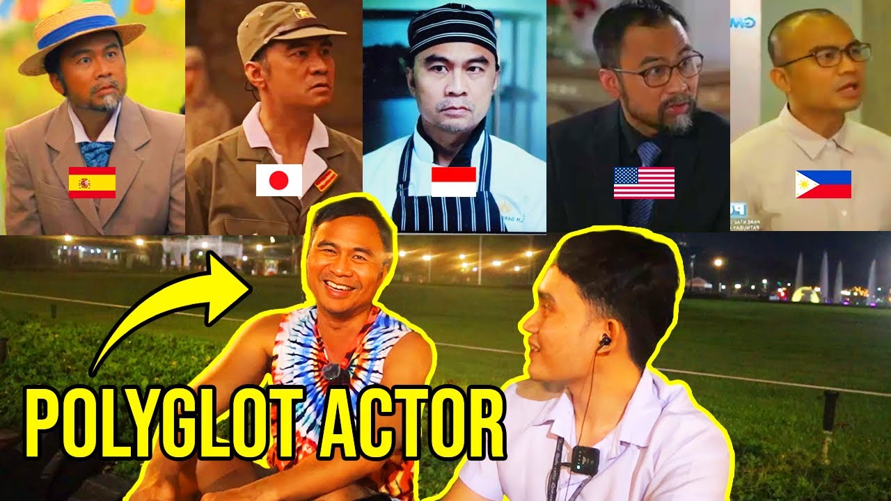 This Filipino Actor acts and speaks in Multiple Languages! ft. Roven ...