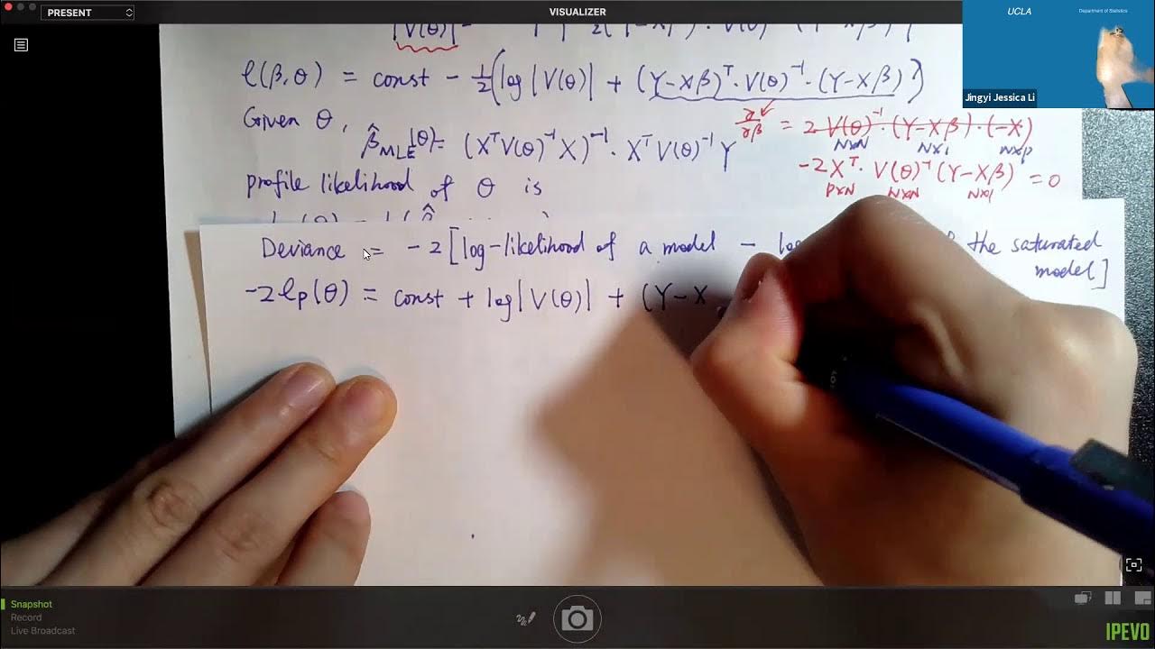 STATS 205 - Hierarchical Linear Models - Lecture 17 (LMM parameter estimation and inference ...