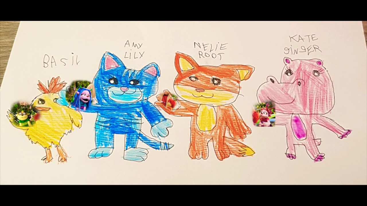 Einstein Pals Johnny and the Sprites Basil Jesse 🦆 Lily Amy 🐱 Root ...
