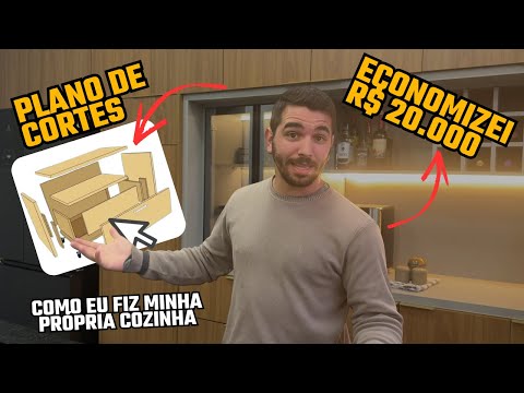 COMO EU FIZ MEUS PRÓPRIOS MÓVEIS PLANEJADOS - COZINHA PLANEJADA - CORTECLOUD (PLANO DE CORTE)