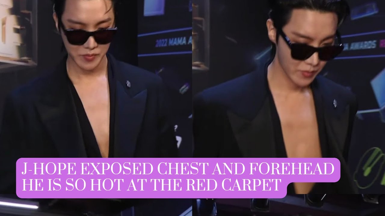 J-Hope is so Hot and Handsome with his exposed chest & forehead at the ...