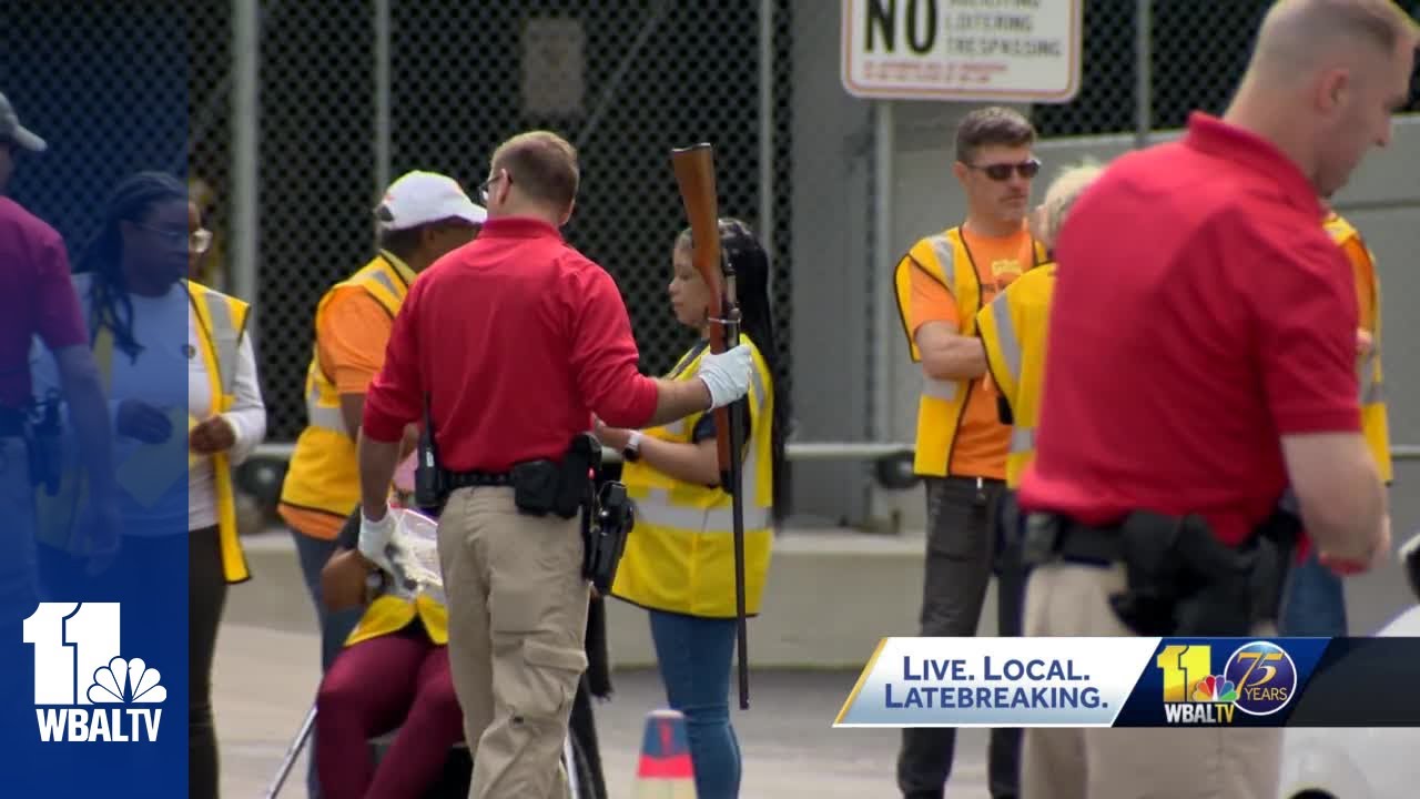NAACP, Baltimore County police collect guns from residents - YouTube