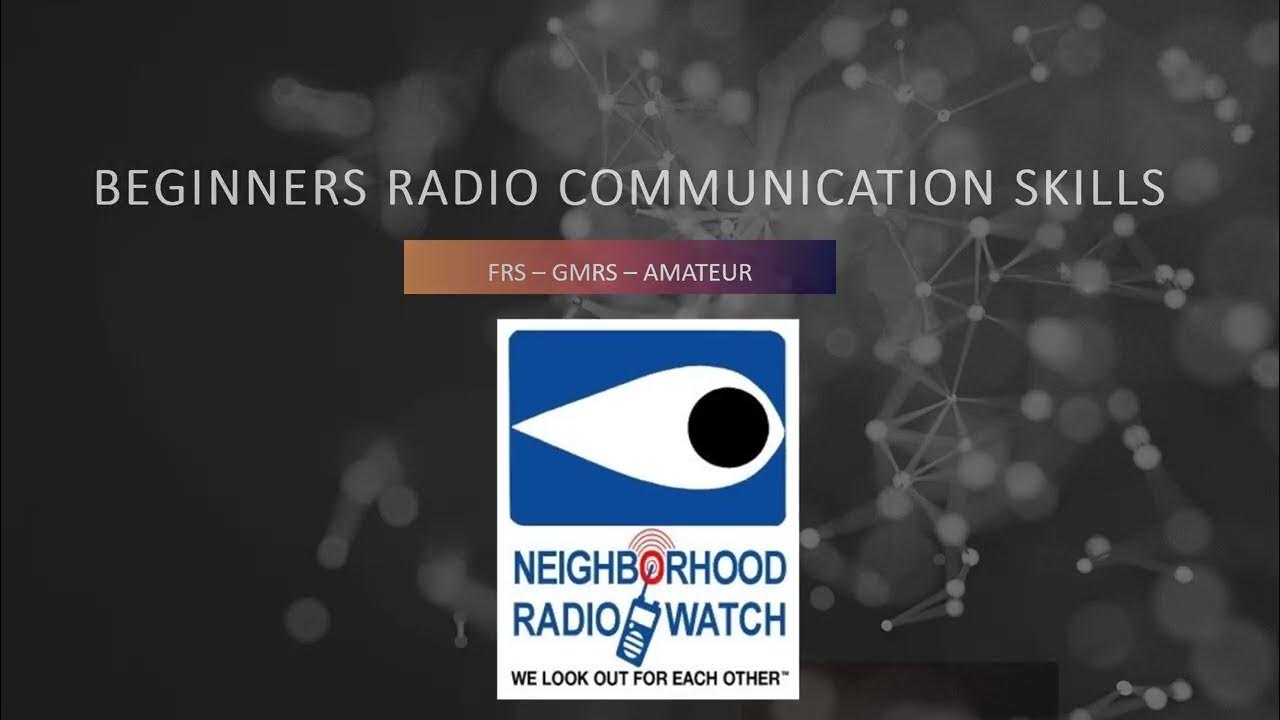 Beginners Radio Communications Skills - YouTube