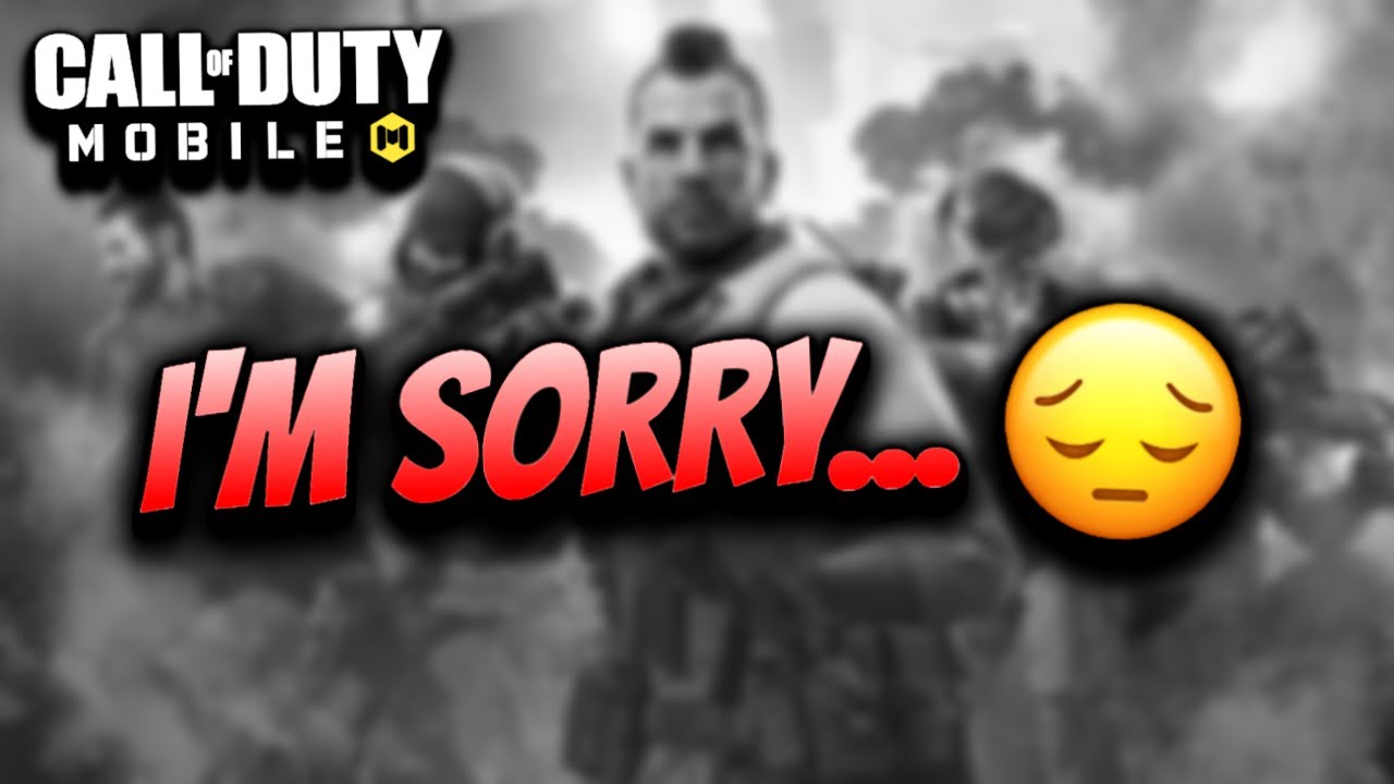 I'm Sorry... | COD Mobile 😔 - YouTube
