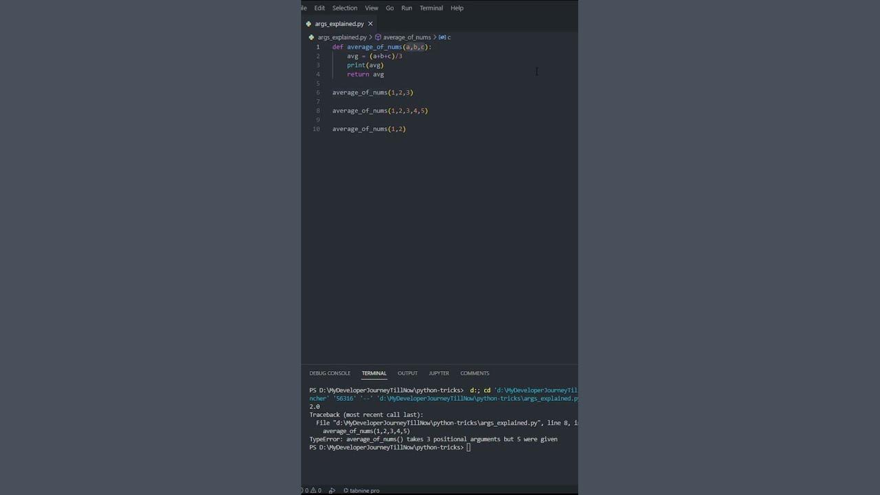 ππwhat Are Args In Python Python Shorts Programming Coding Youtube