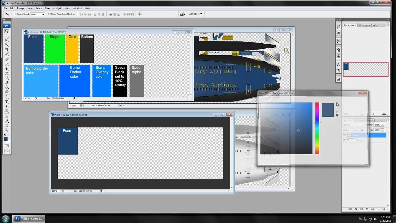 FSX / FS9 Livery Painting Tutorial - Video #7 - YouTube