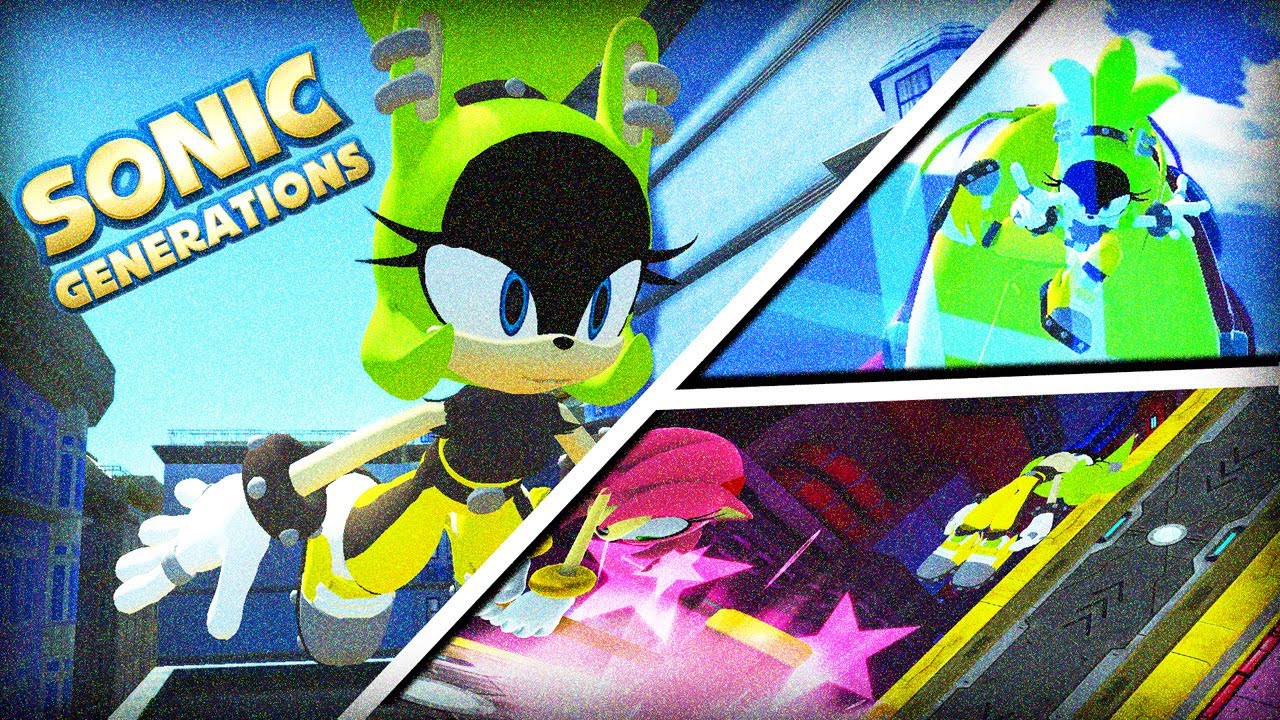 Sonic Generations (PC) - Surge The Tenrec Mod by goodgirlgum - YouTube