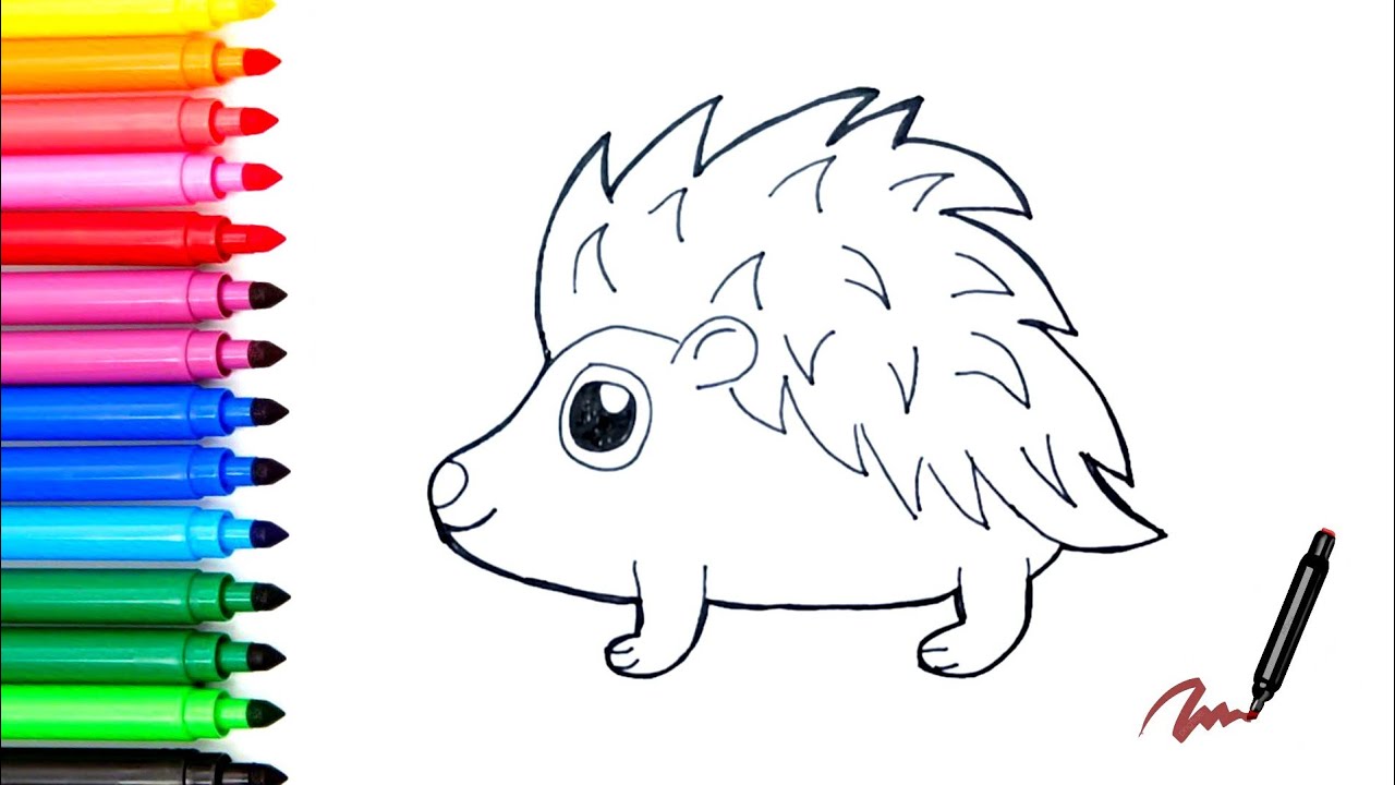 CARA MENGGAMBAR LANDAK Yang Bagus | Step by step - YouTube