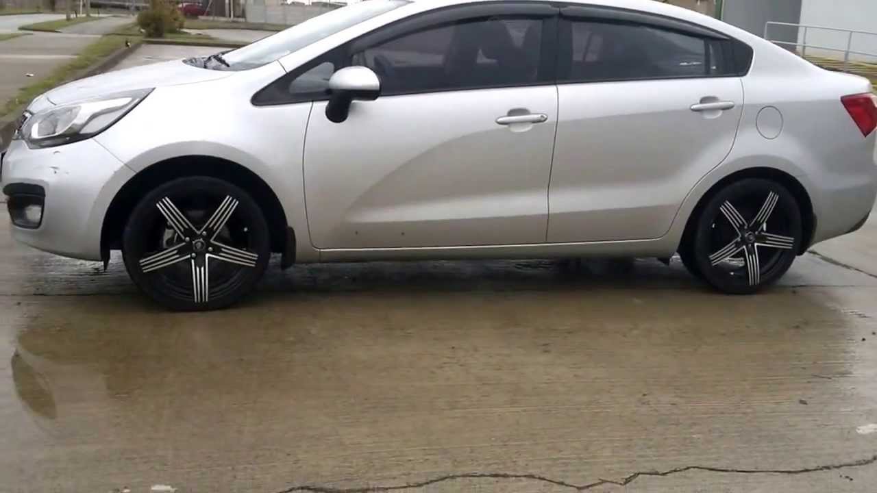 kia rio 4 con unas aro 18" - YouTube