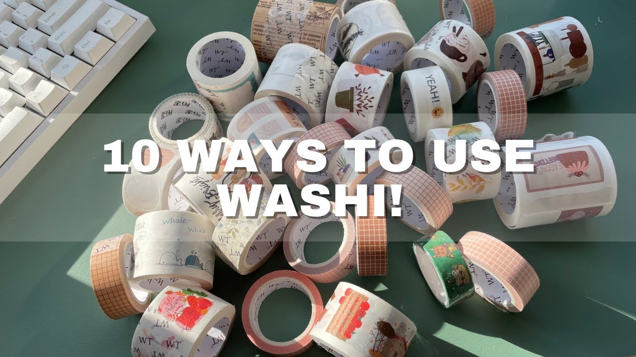 You can do SO MUCH with washi! - YouTube