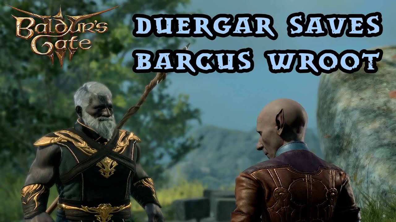 Baldur's Gate 3: Duergar Dwarf saves the Deep Gnome, Barcus Wroot - YouTube