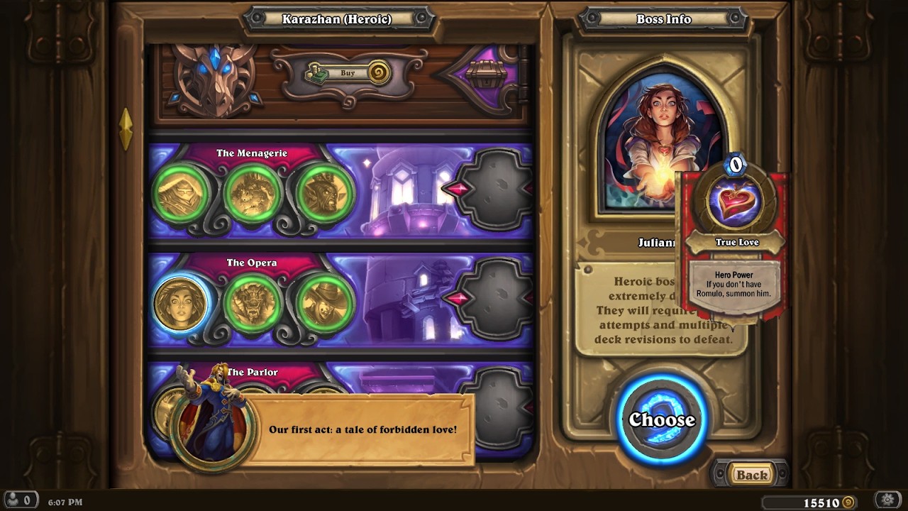 [Heroic] Karazhan - The Opera - Julianne | Hearthstone (Original ...