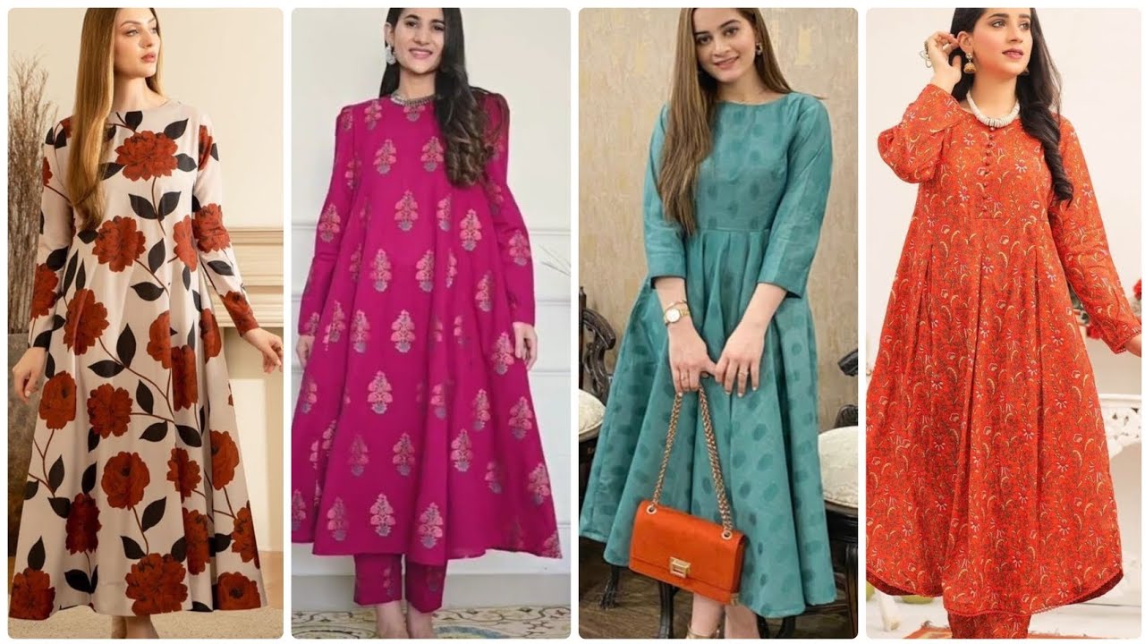 Latest Printed Frock Designs 2024 /Frock Designs / Frock Ke Design ...