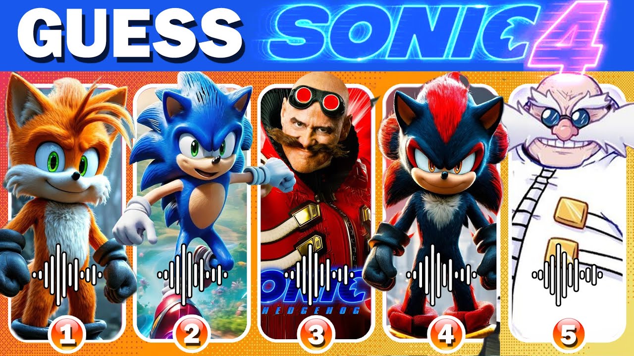 Guess The Sonic The Hedgehog 3 Characters by Voice #1 🦄 Ultimate Songs ...