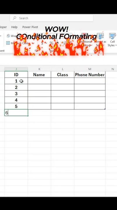 New Rule -Conditional Formatting- Excel Tips and Tricks - YouTube