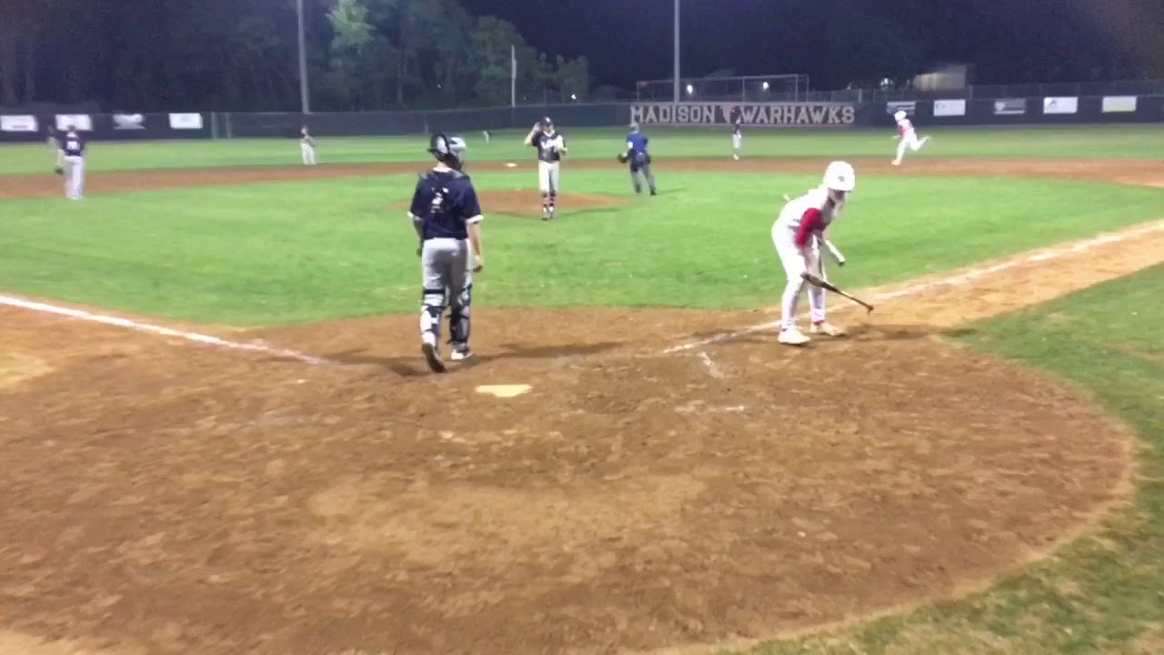 Madison Warhawks 2019 Zach Perkins Solo Home Run 05-01-19 - YouTube